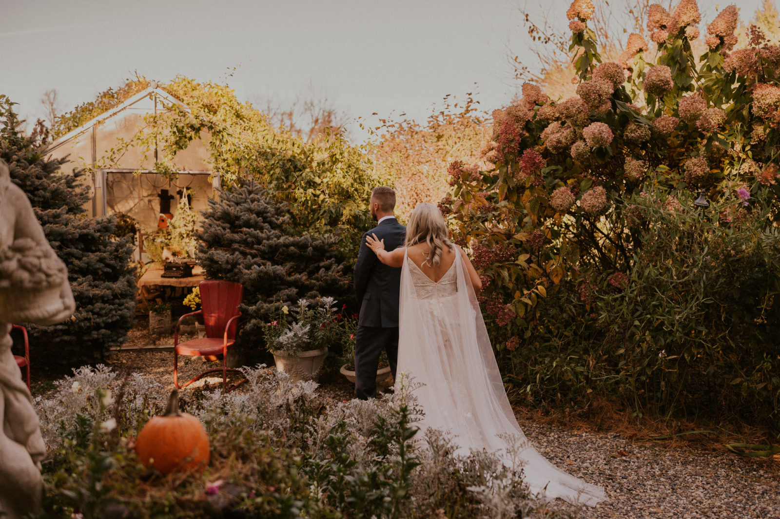 Sarah & Brad's Intimate Michigan Fall Garden Wedding ...