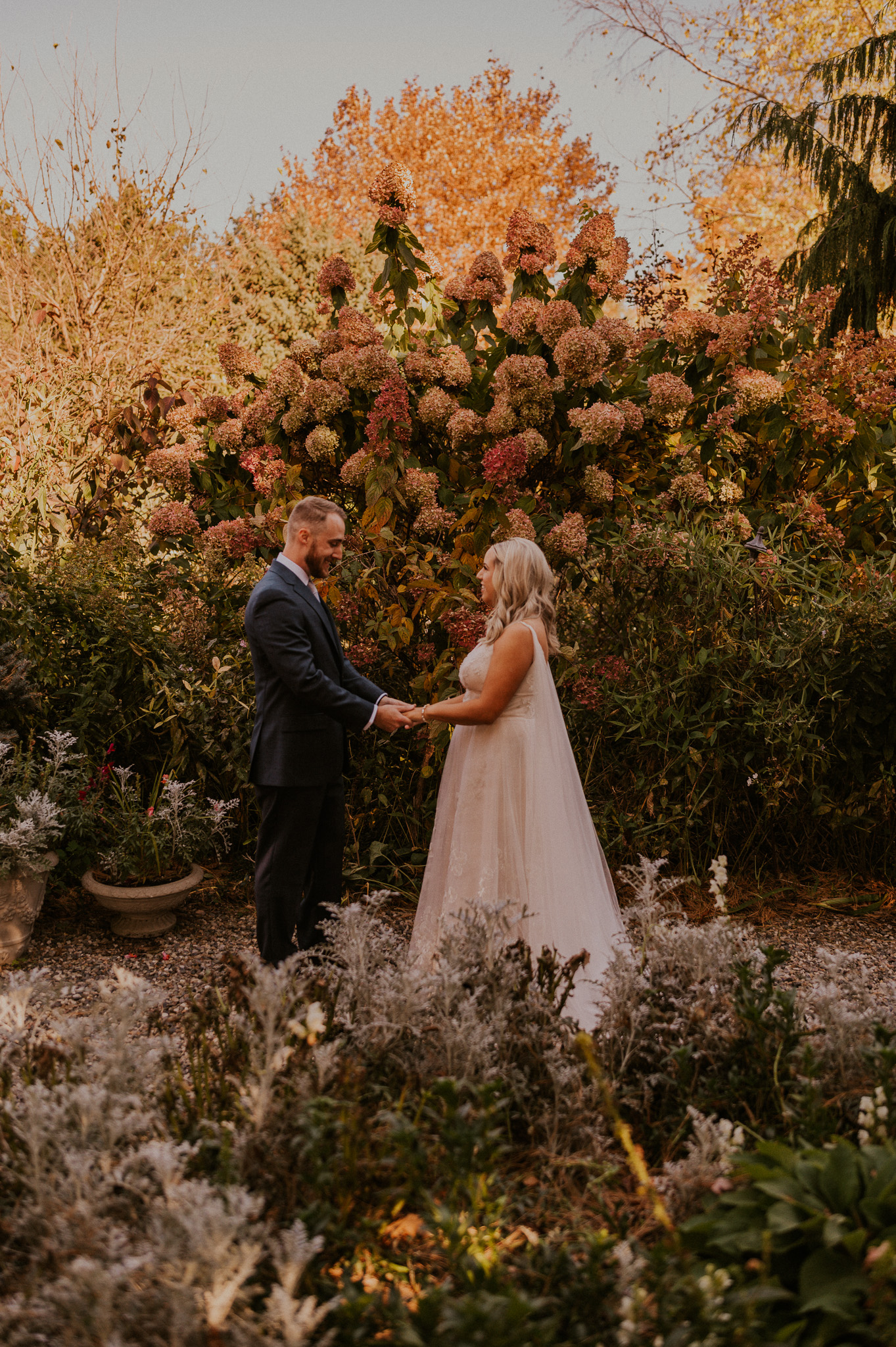 Sarah & Brad's Intimate Michigan Fall Garden Wedding ...