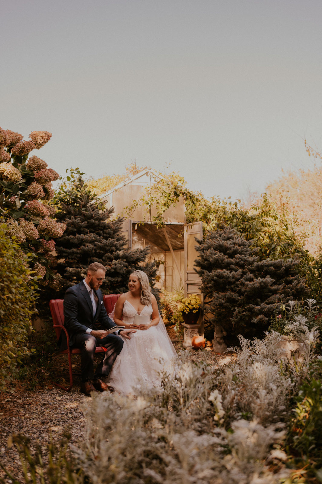 Sarah & Brad's Intimate Michigan Fall Garden Wedding ...