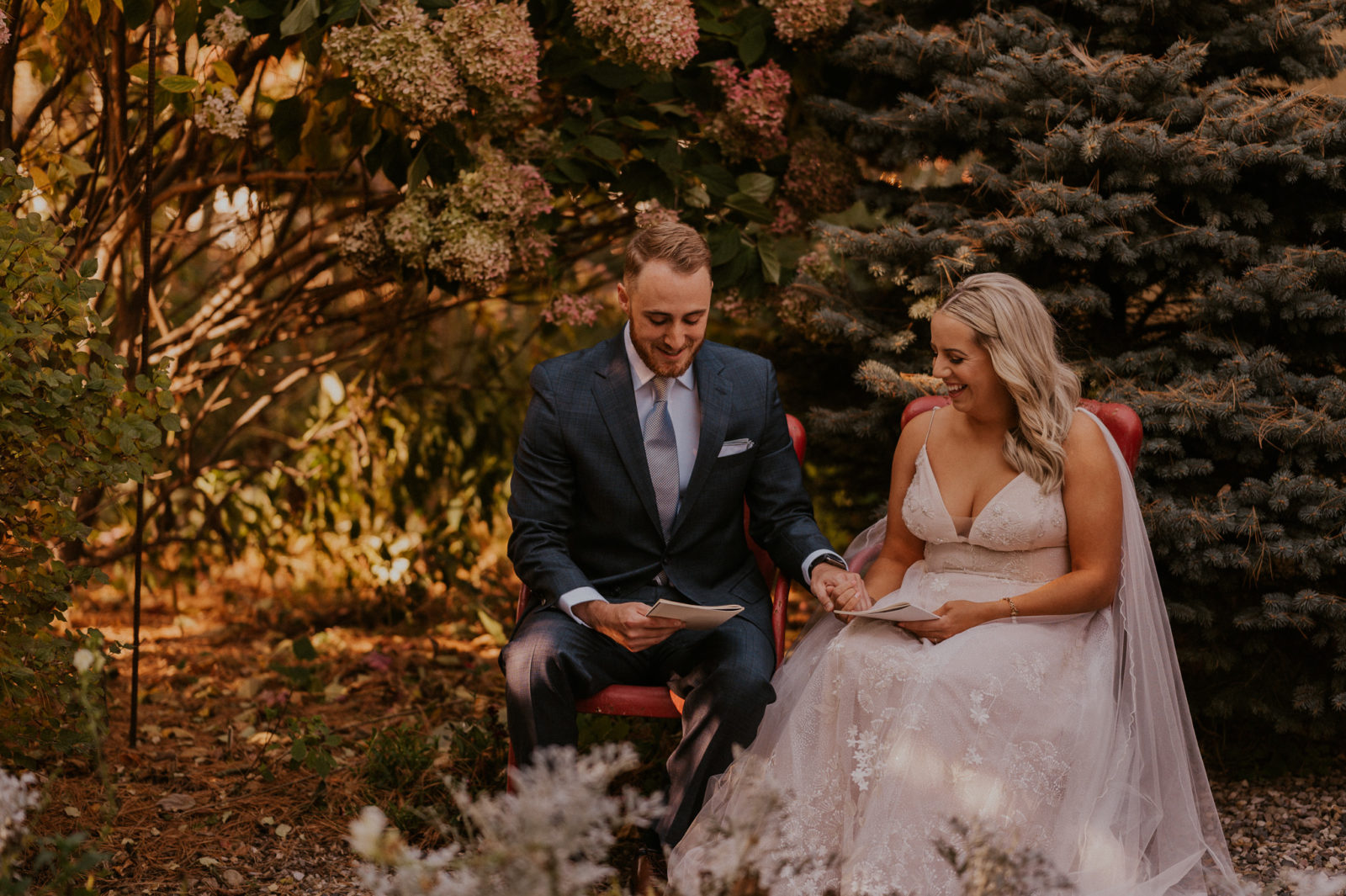 Sarah & Brad's Intimate Michigan Fall Garden Wedding ...